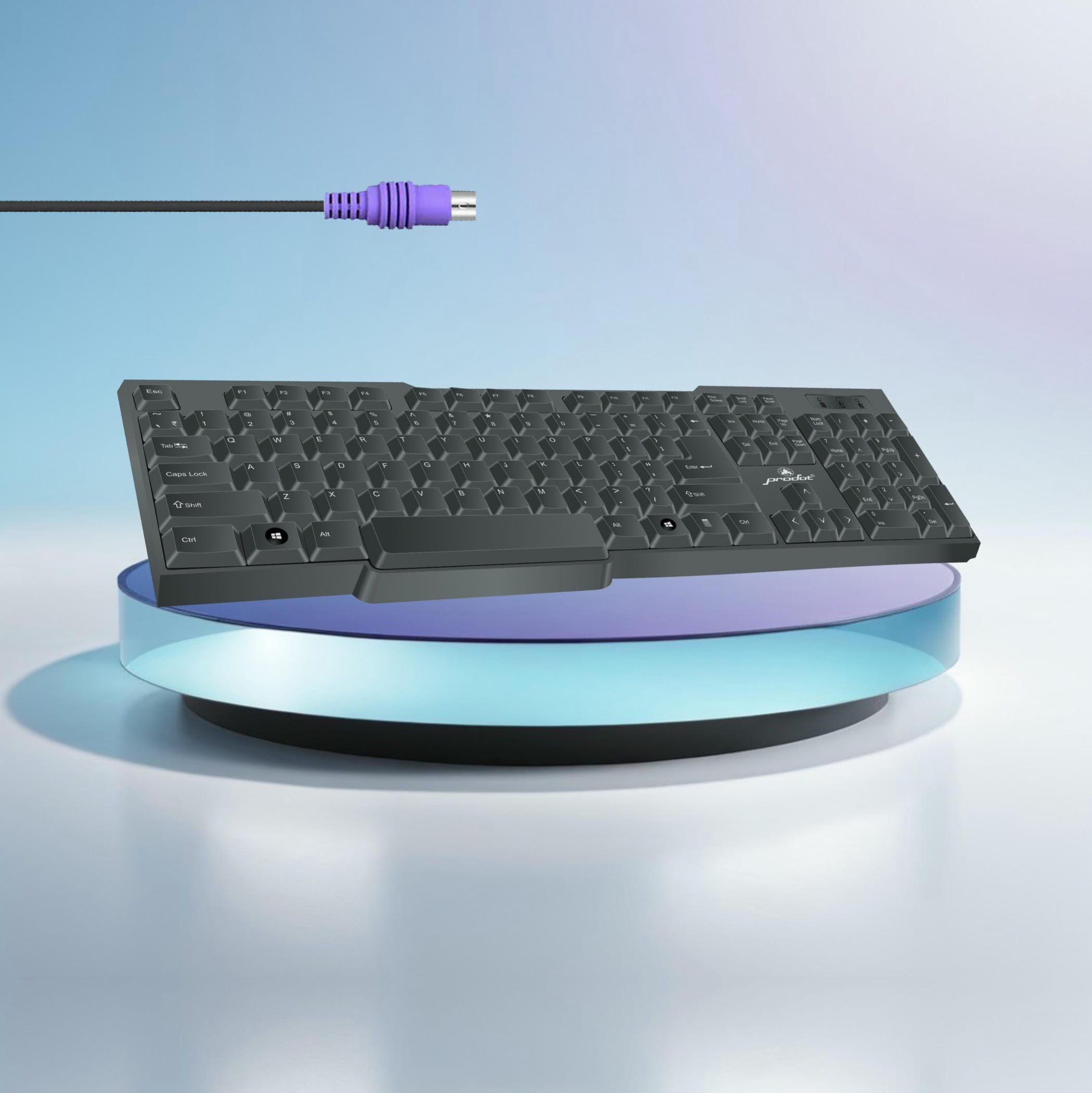 KB 207s PS2 Wired Keyboard with Durable Design | Prodot